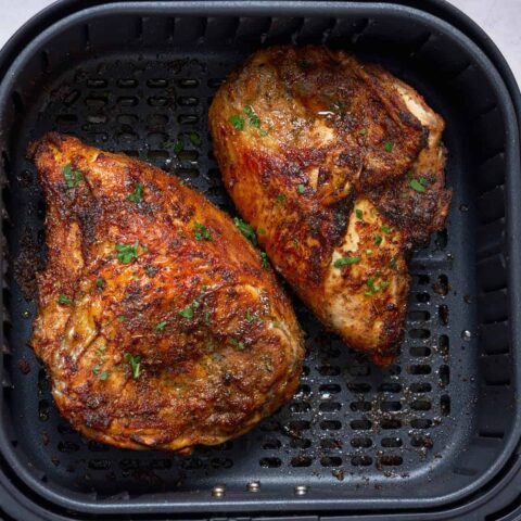 Juicy Air Fryer Split Chicken Breast (Crispy Skin and Easy)